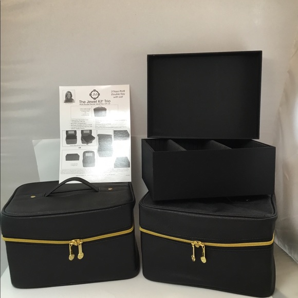 Joy Mangano | Storage & Organization | Joy Mangano Black Jewel Kit Trio ...